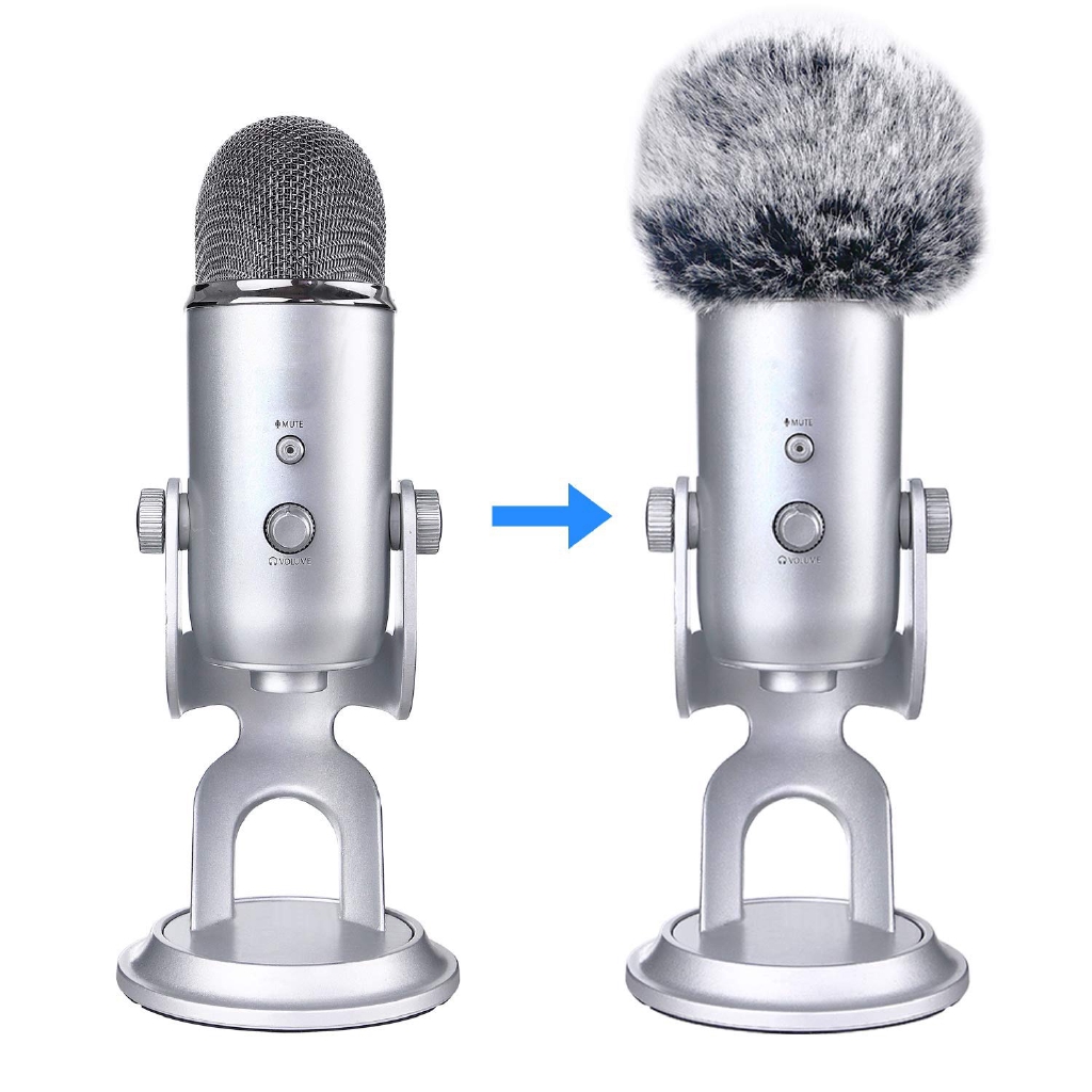 Furry Windscreen - For Blue Yeti, Blue Yeti Pro Usb Condenser Mic ...