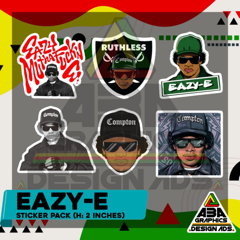 Eazy E Rapper waterproof vinyl sticker pack | Shopee Philippines