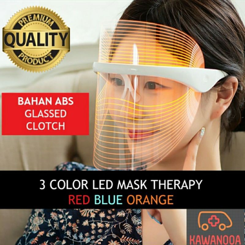 PUTIH 100% original Korean LED Face shield 3 colors (white box ...