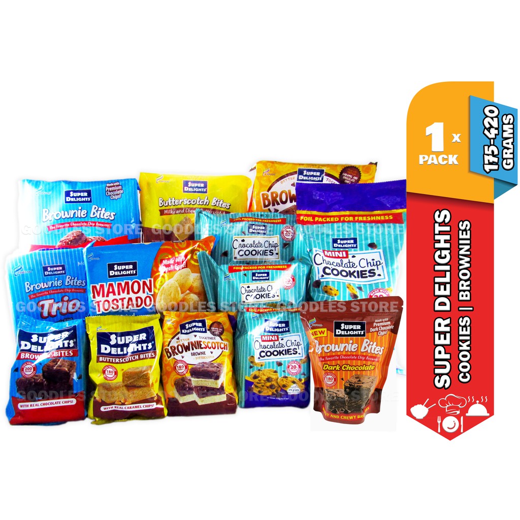 Super Delights Brownie Bites Dark BrownieScotch Butterscotch Chocolate ...