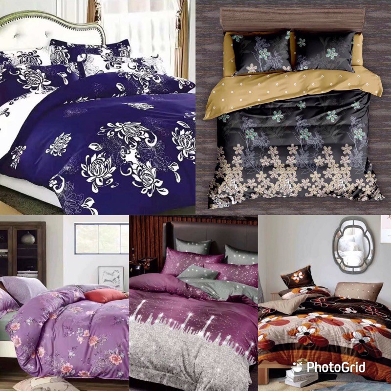 8 in 1 COMFORTER TEBAL dan CADAR QUEEN Fitted corak Vintage RANDOM ...
