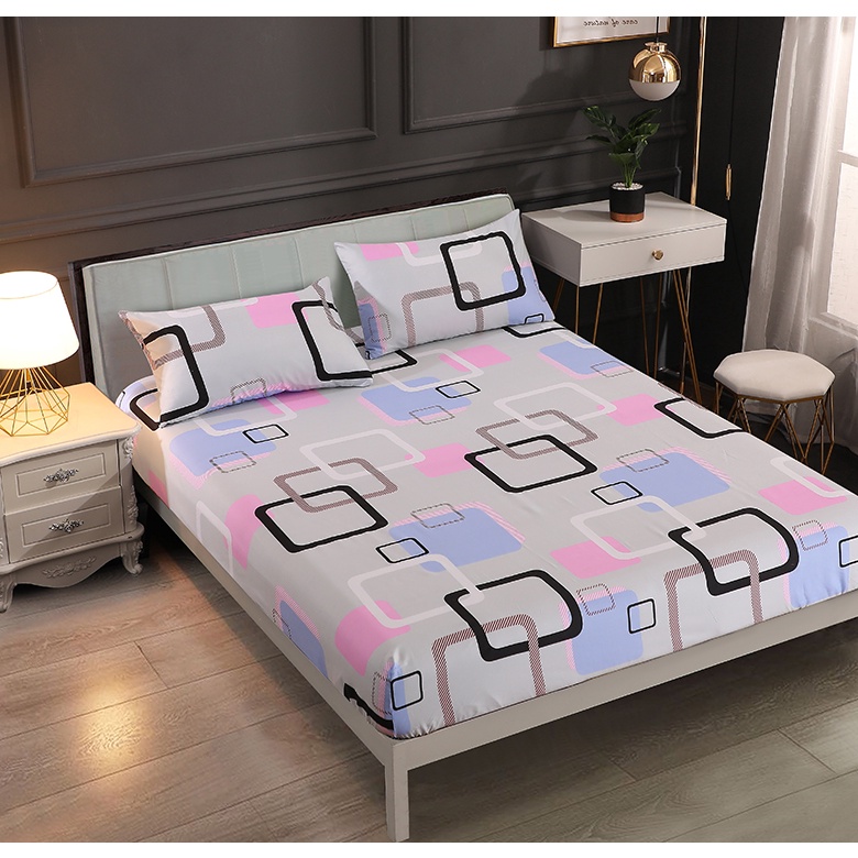 3 in 1 Queen Size Bedsheet Single Double bedsheet set | Shopee Philippines