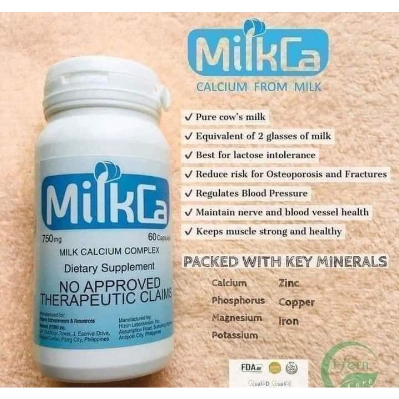 MilkCa "Milk Calcium Complex" | Shopee Philippines