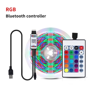 5V USB Power LED Strip with 24 Key Bluetooth Controller 2835 SMD RGB ...