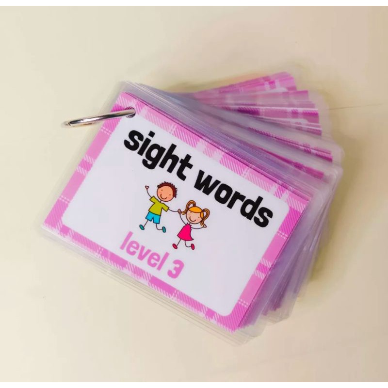 sight words level 1 to 5 educational laminated flash cards reading ...