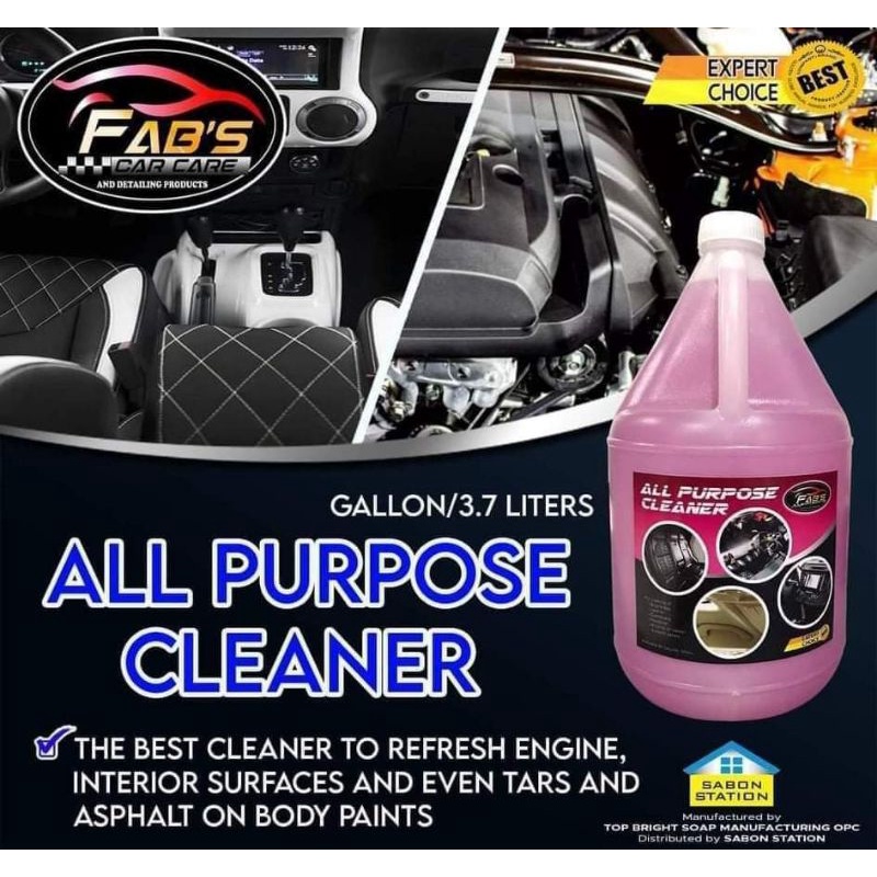 FABS ALL PURPOSE CLEANER/INTERIOR AND ENGINE CLEANER | Shopee Philippines