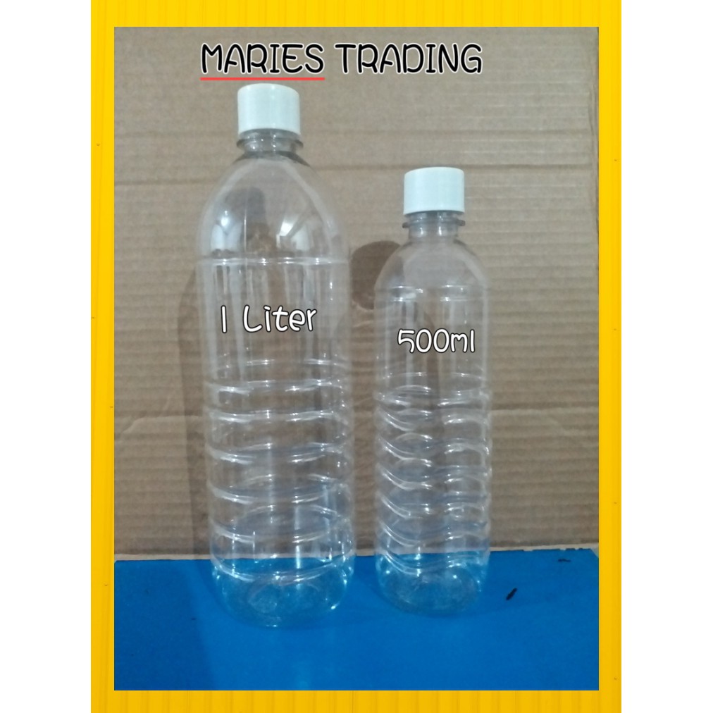500ML PET BOTTLE/DISPOSABLE PLASTIC BOTTLES/ RETAIL EMPTY BOTTLES/CLEAR PLASTIC BOTTLES 24pcs ...
