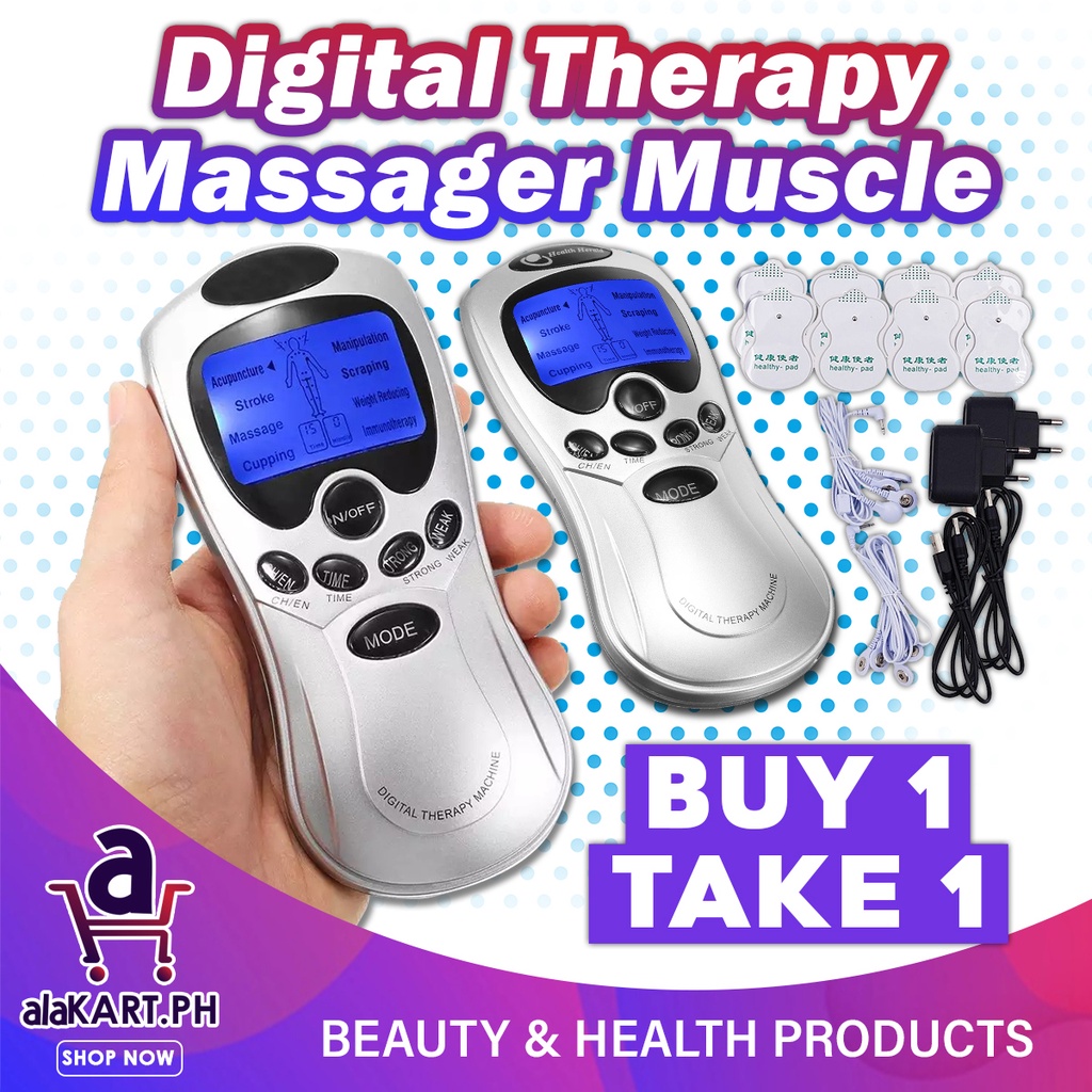 BUY1TAKE1 DIGITAL THERAPHY (4PADS) with free batteries Electric TENS ...
