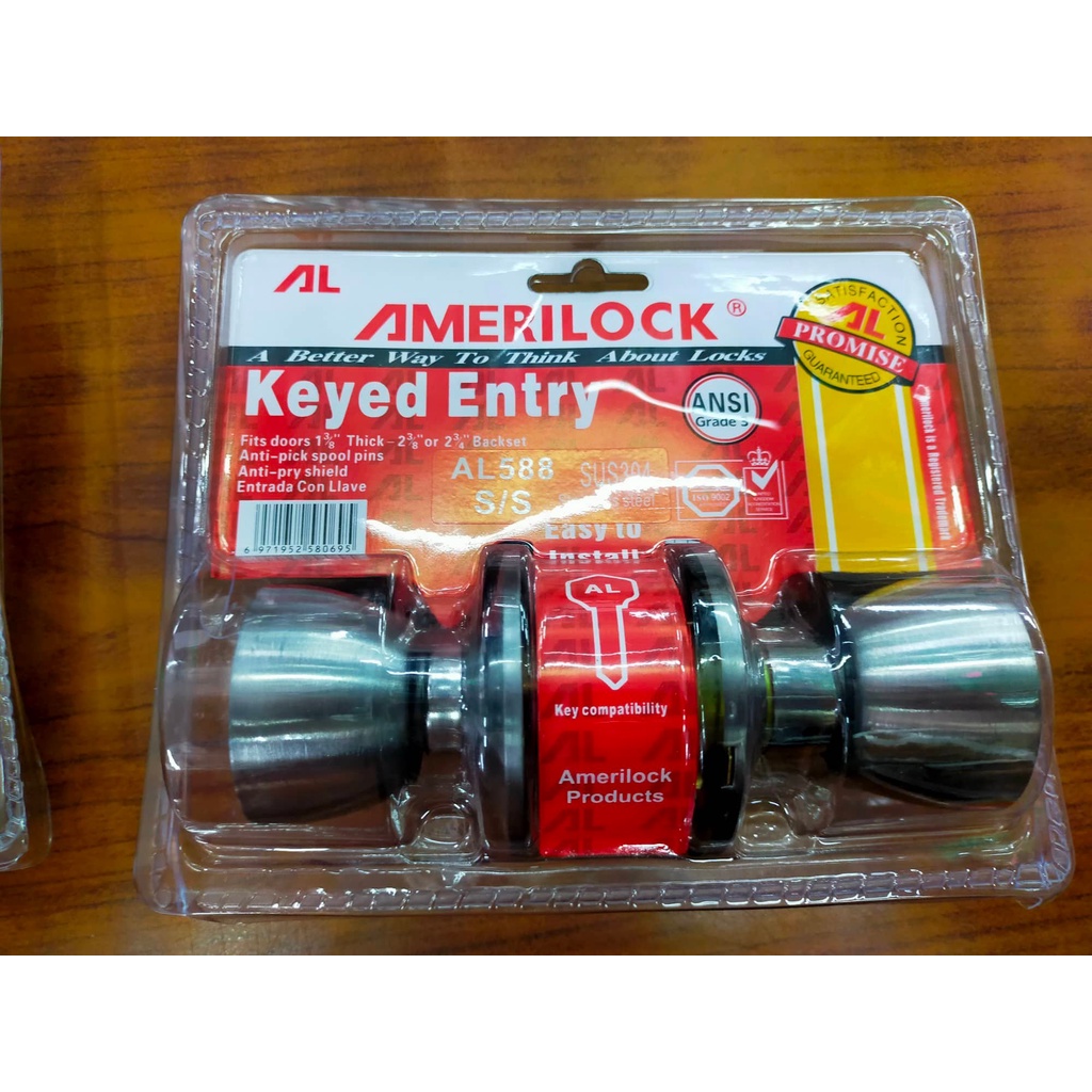 AMERILOCK STAINLESS HEAVY DUTY DOOR KNOB | Shopee Philippines