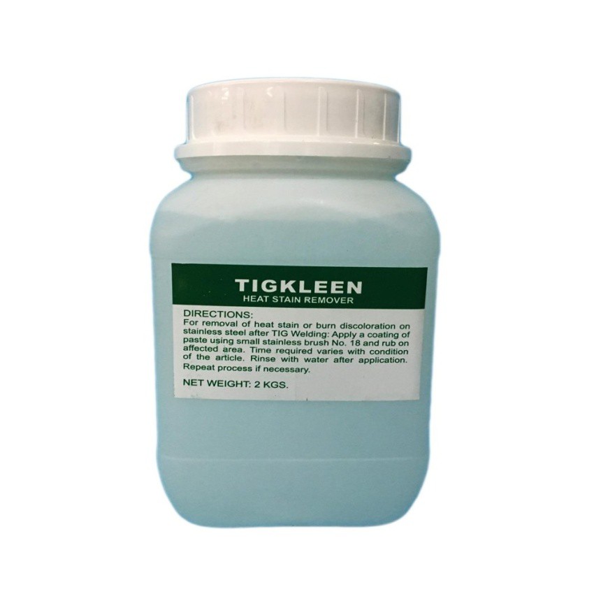 TIGKLEEN 2 KILOS HEAT STAIN REMOVER FOR STAINLESS STEEL WELDING SPARK ...