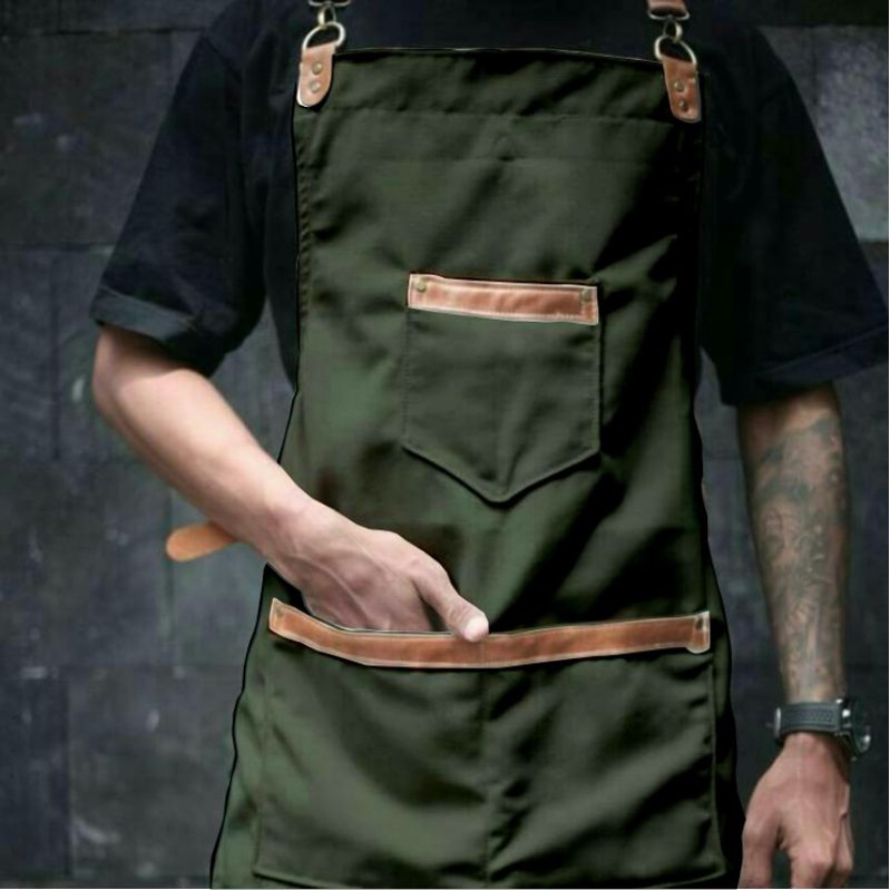 Apron Barista With LeatherC | Shopee Philippines