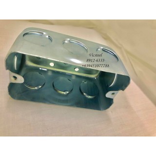 Utility Box with Cover Metal #16 2 x 4 deep type | Shopee Philippines