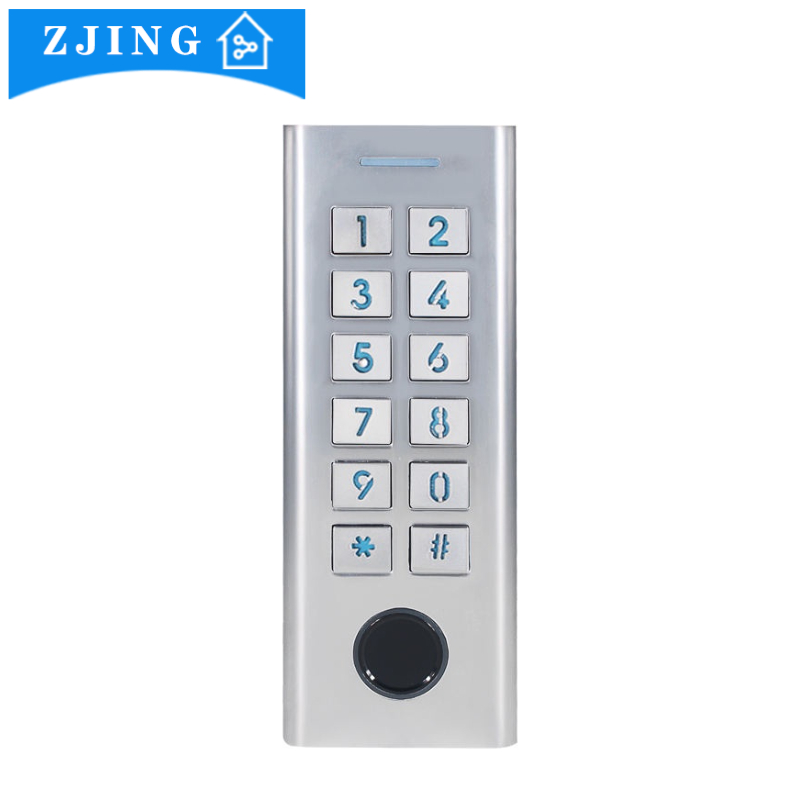 Metal fingerprint integrated card reader IP66 waterproof rfid door ...