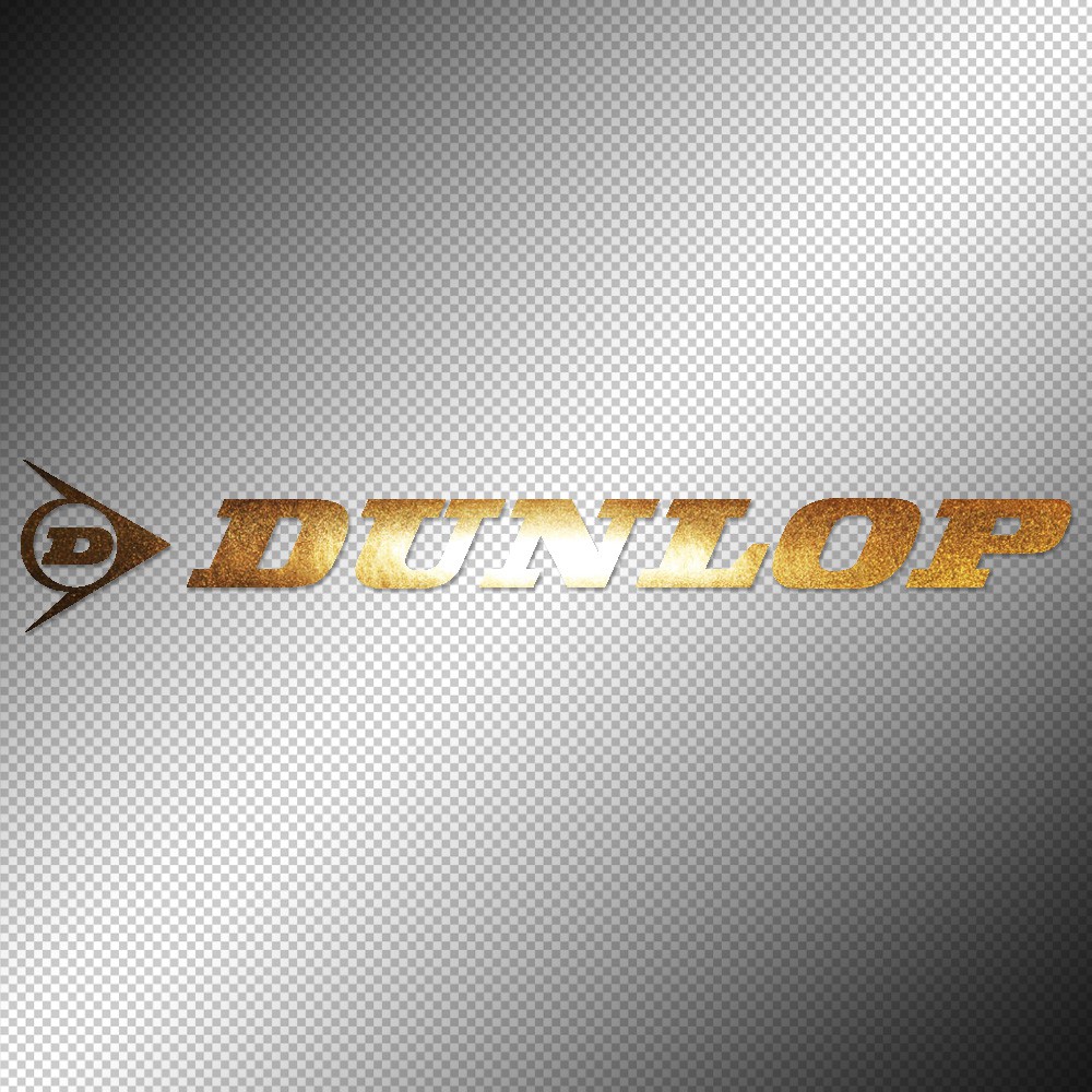Sticker | (1) Dunlop Tires | Weather Proof die-cut decals | Logo | 6 ...