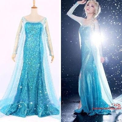 YSF-Hot Blue Bling Frozen Elsa Queen Adult Women Party | Shopee Philippines