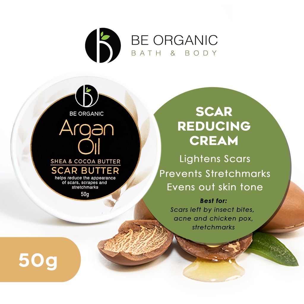 Be Organic Argan Oil Scar Butter 50g (Scar Remover / Eraser) | Shopee ...