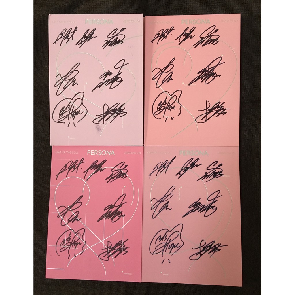 hand signed BTS autographed 4th album MAP OF THE SOUL:PERSON | Shopee ...