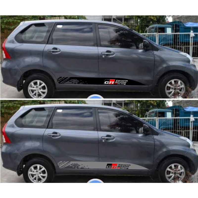 Toyota Avanza Side Body Toyota Gazoo Racing Sticker Design | Shopee ...