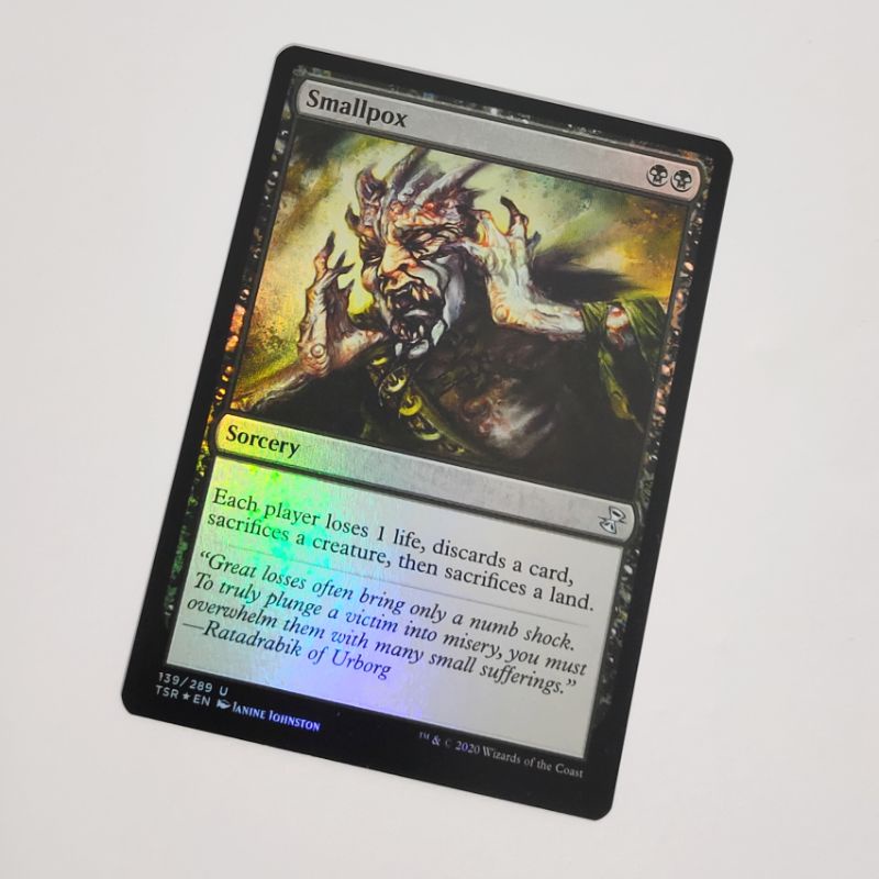 MTG Card Foil SMALLPOX Magic the Gathering Trading Card Game Black ...