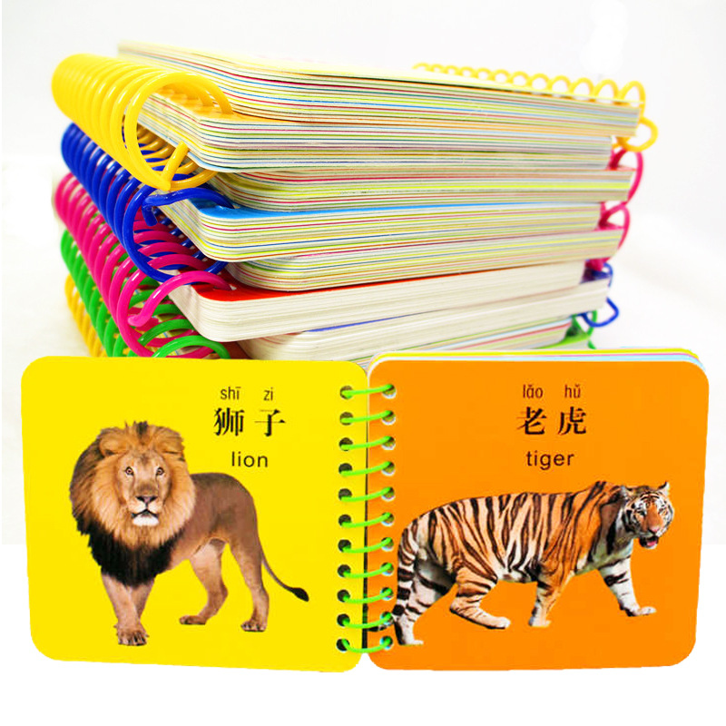 12 Pages 24 Sides Kids Early Learning Card Book Baby Educational Toys ...