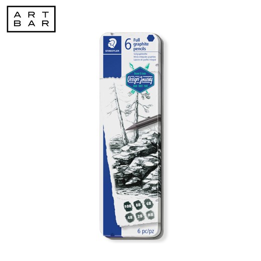 Staedtler Full Graphite Pencil Set 100GM6 6 Pieces Mars Lumograph - Art ...