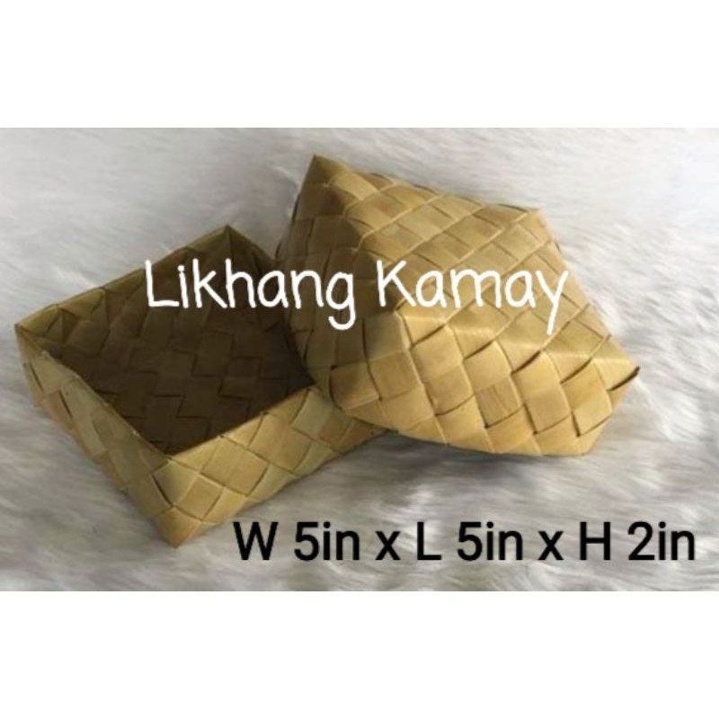 Likhang Kamay Native Pandan Box Tampipi | Shopee Philippines