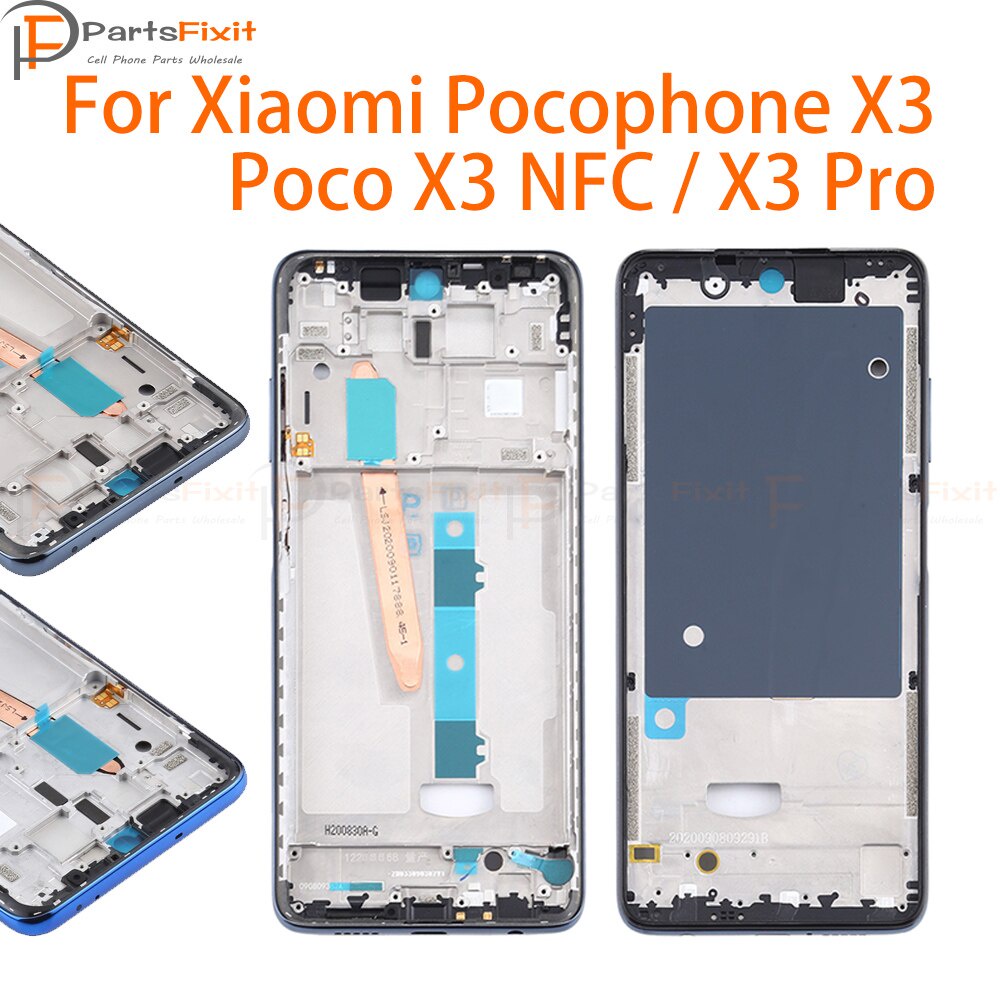 Original Front Housing For Xiaomi Poco X3 Pro NFC X3Pro Middle Frame ...