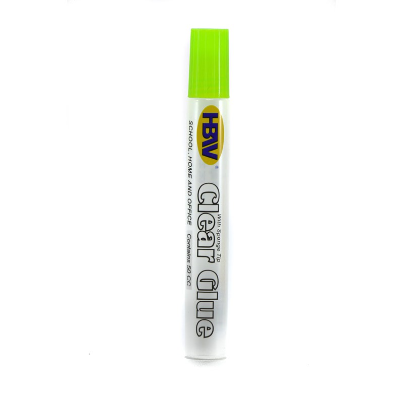 Hbw Clear Glue Pen With Sponge Tip 50cc | Shopee Philippines