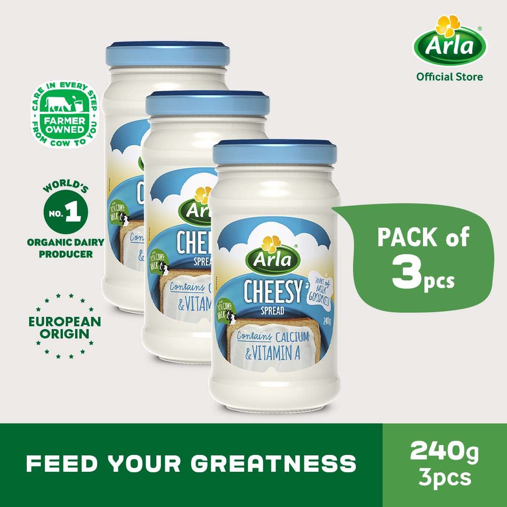 Arla Cheesy Spread 240g 3-Pack | Shopee Philippines