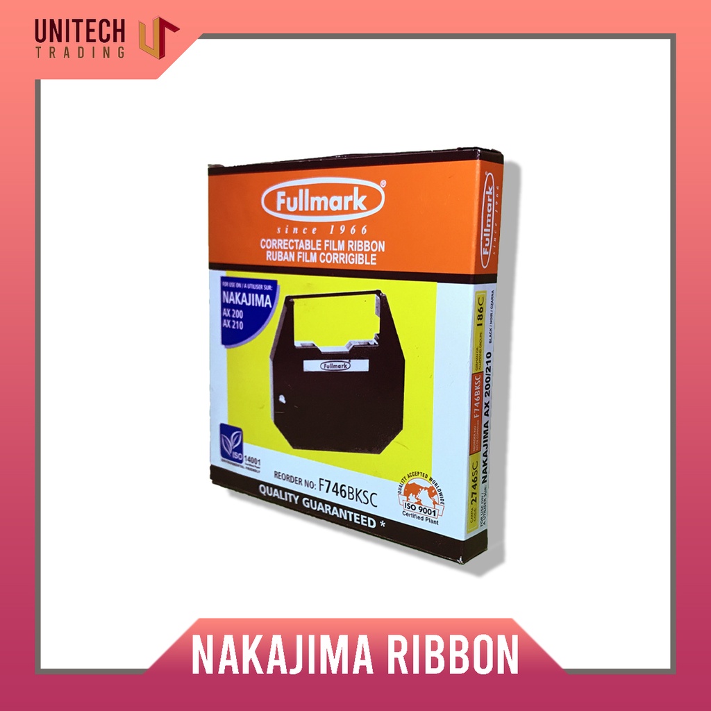 Fullmark F746BKSC Nakajima Ribbon for electric typewriter compatible ...