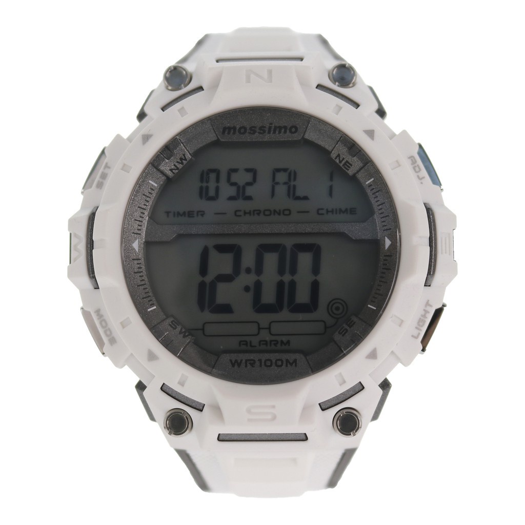 Mossimo Mossimo Two-Tone Rubber Strap Digital Watch MS-1905G-WHT ...