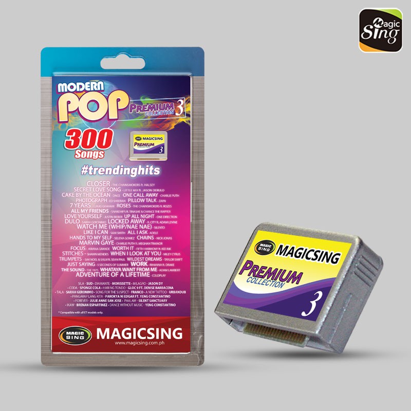 Magic Sing Song Chip Premium Collection 3 300 OPM and International ...