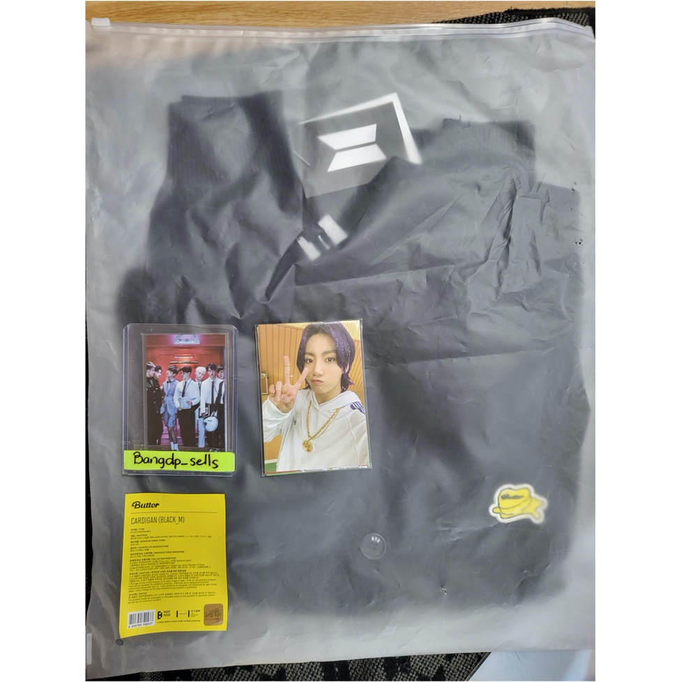 [On hand] Official Merch BTS Butter Cardigan Medium Complete with ...