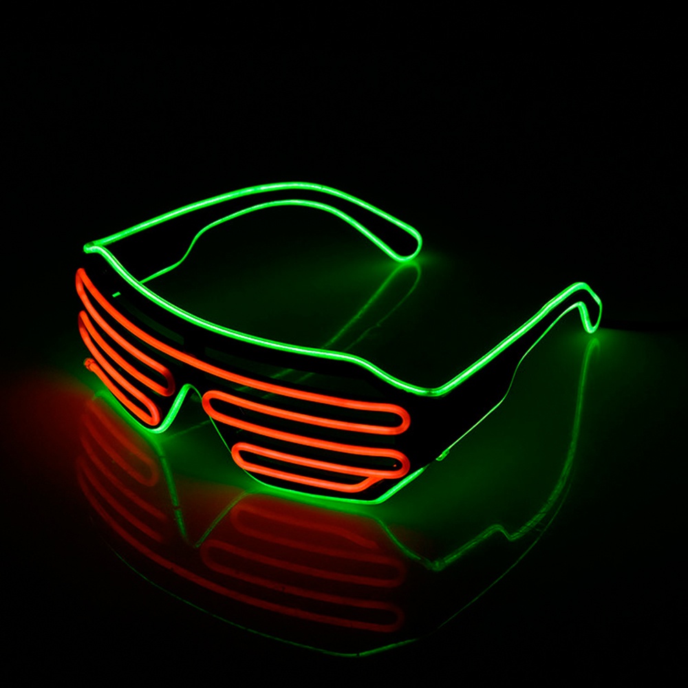 LED Luminous Glasses Halloween Bright Neon Christmas Party Bril ...