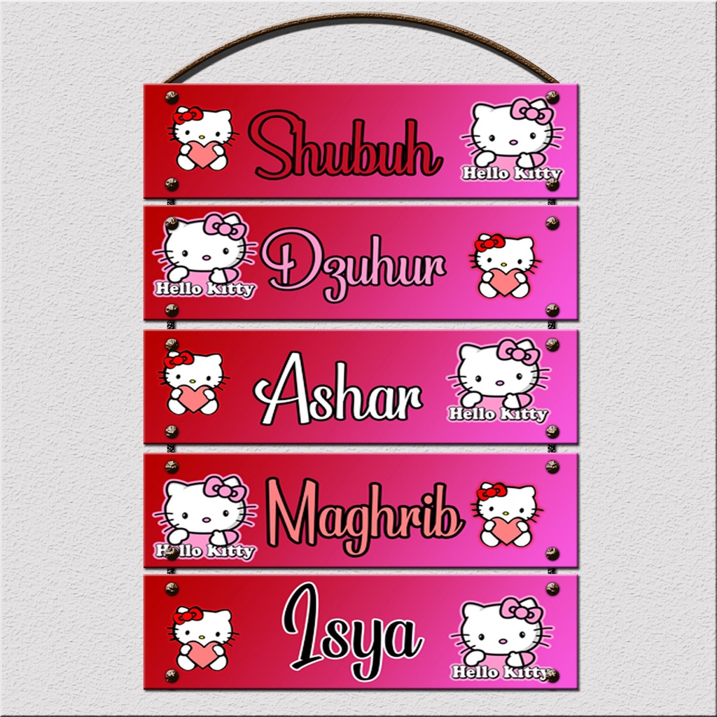 Wall Decoration FZ0022 Hanging Prayer 5 Times 5 Stacking | Shopee ...