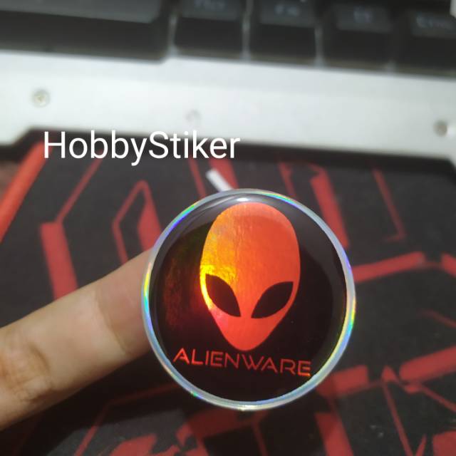 HP Alienware sticker embossed emblem for laptop pc cellphone | Shopee ...
