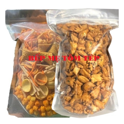 Combo 500 Grams Of Snacks And 500gr Crab With Crispy Onion Fish Sauce ...