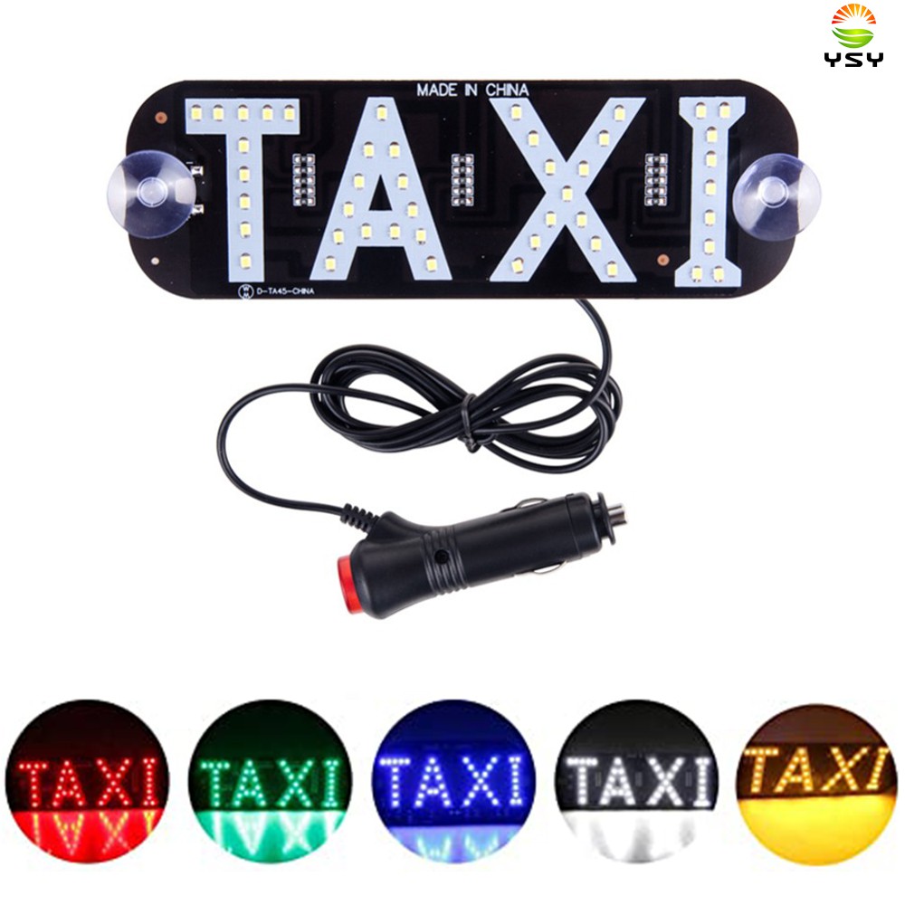 LED Taxi Display Signal Indicator Lights 12V LED Cab Top Sign ...