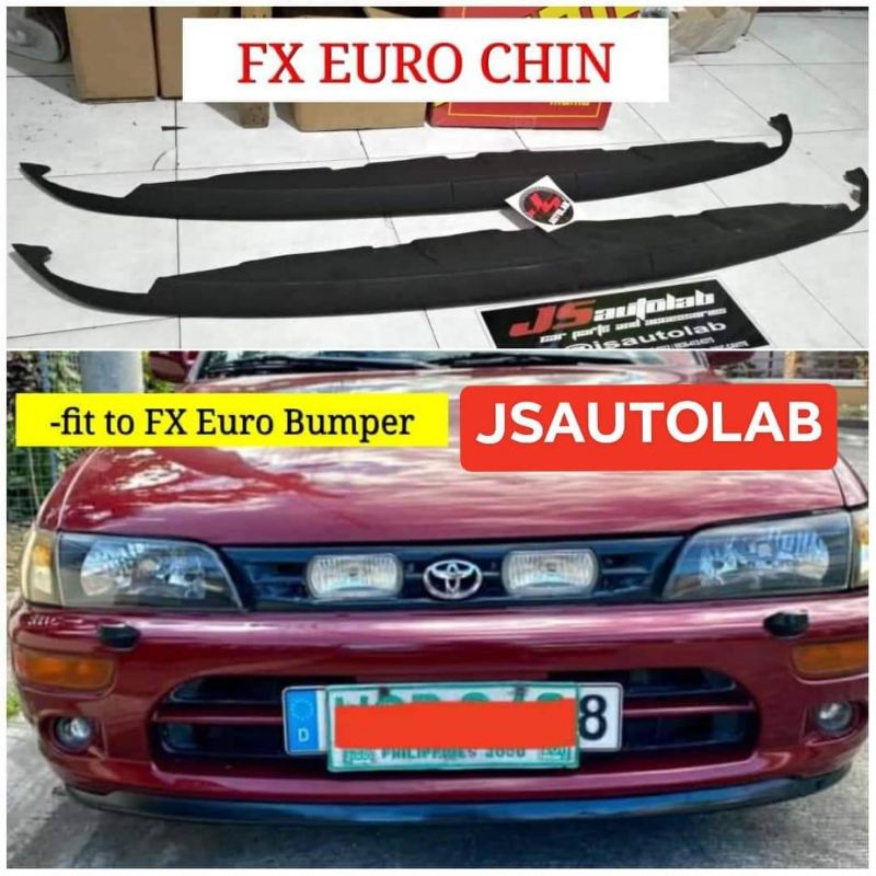 BUMPER FRONT CHIN "FX EURO" (Fiber copy) for Corolla EE100/AE101 Big ...