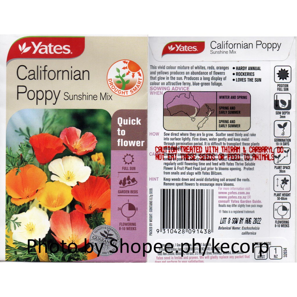 Yates Californian Poppy Sunshine Mix KECORP_S1 | Shopee Philippines