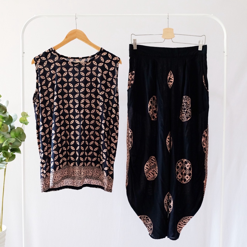 ONE SET MODERN WOMEN'S BATIK SET BATIK LONG TROUSERS SET CULOT BATIK ...