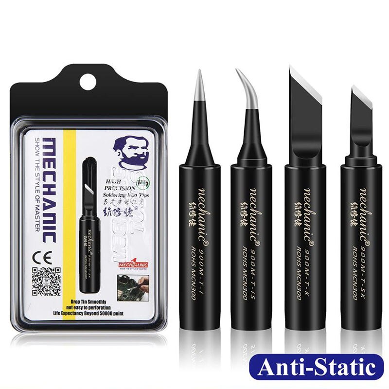 MECHANIC 900M-T Anti-Static Solder Non-Stick Tin Soldering Iron Tip ...
