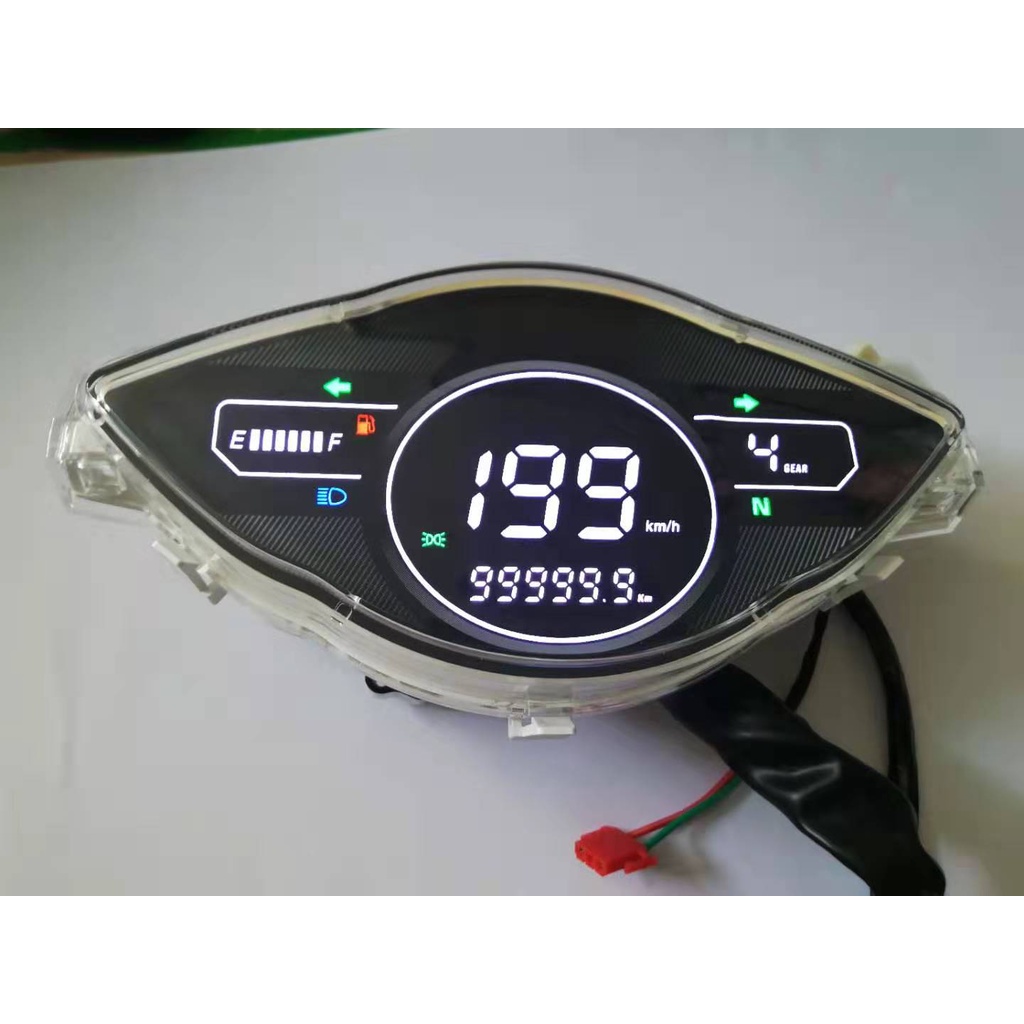 WAVE100 LCD Display Digital Motorcycle Digital Speedometer for Wave 100 ...