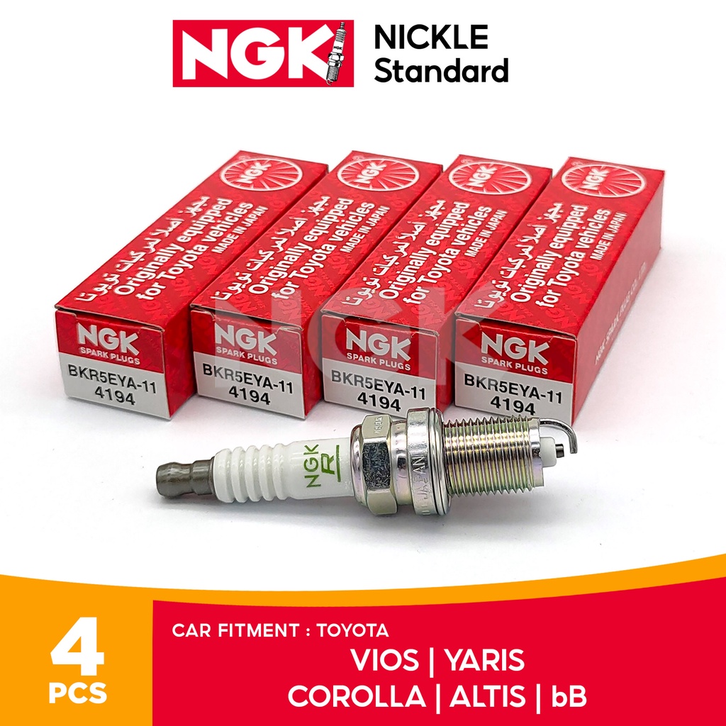 NGK BKR5EYA-11 Standard Spark Plug for Toyota Vios / Corolla / Altis ...