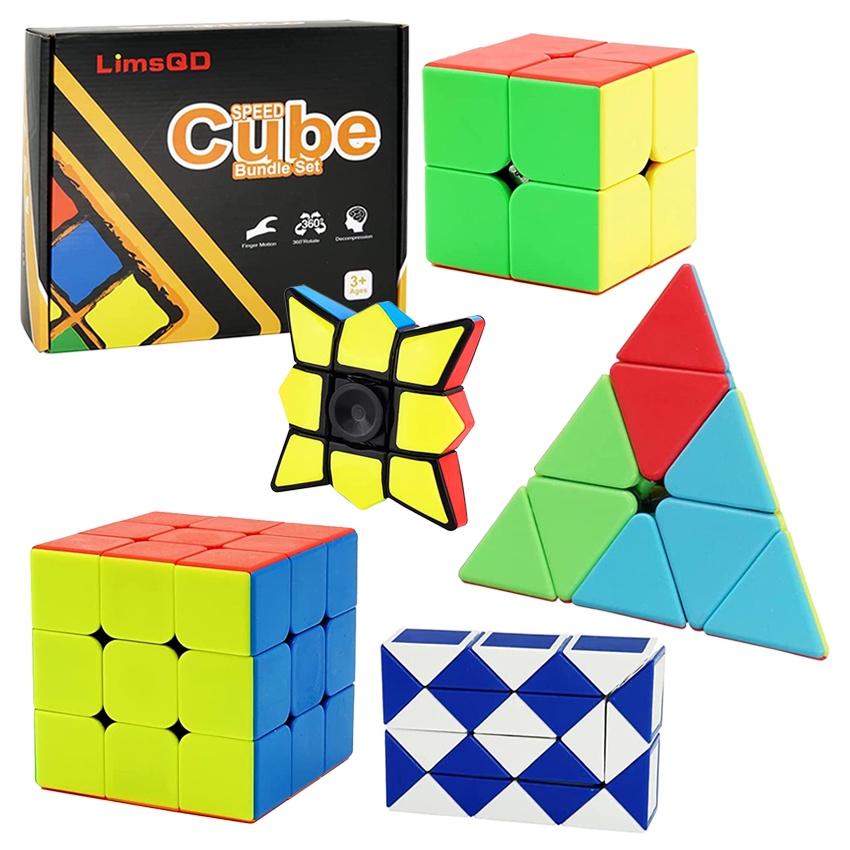 Fanxin LimsQD 5Pcs Cubes Gift Set WCA Speed Magic Cube Bundle Set ...