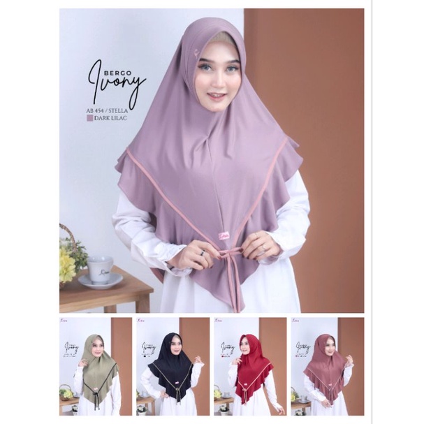 Bergo IVONY BY ABIKA HIJAB (Can REQUEST) | Shopee Philippines