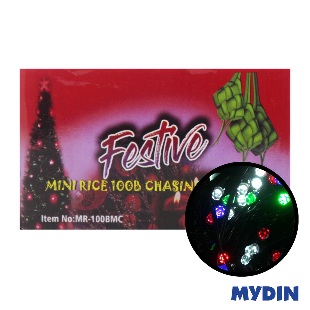 Festive Chasing Light Mini Rice LED 100B Mix Colour (28 Ft) | Shopee ...