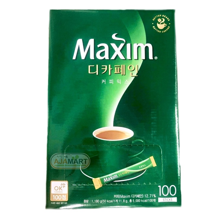 Maxim Decaffeinated Coffee Mix 100sticks | Shopee Philippines