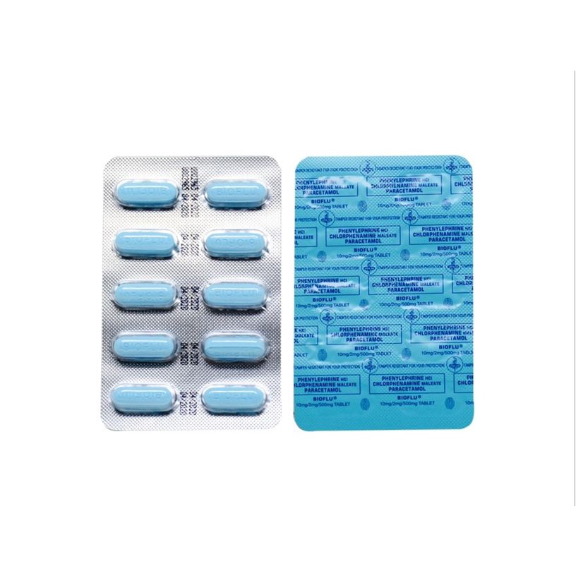 BIOFLU Tablet 1s (Phenylephrine HCI + Chlorphenamine Maleate + Paracetamol) | Shopee Philippines