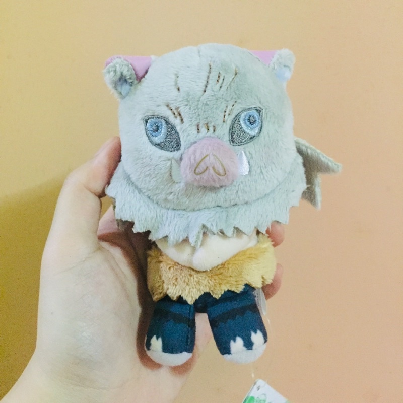 Demon Slayer Kimetsu No Yaiba Inosuke plush charm with tag | Shopee ...